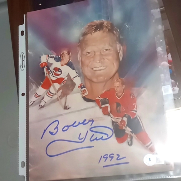 NHL | Other | Authenticated Signed Photo From Bobby Hull | Poshmark